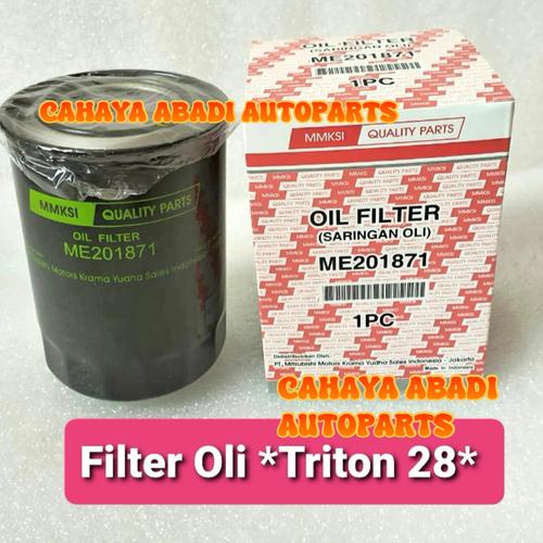 Jual OIL FILTER SARINGAN FILTER OLI MITSUBISHI TRITON 2.8Cc / L200 2 ...
