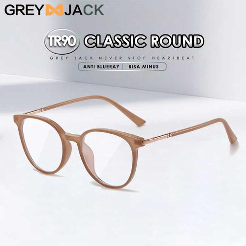 Promo Grey Jack Antiradiasi Blueray Kacamata Style Oval Bahan TR90 Ringan Lentur Pria Dan Wanita ...
