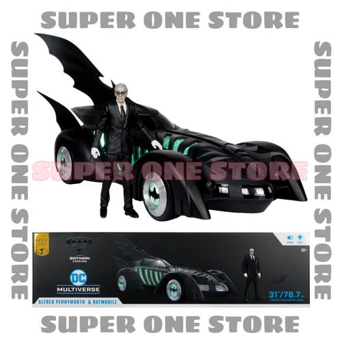Jual DC Multiverse Alfred Pennyworth & Batmobile Batman Forever Vehicle ...