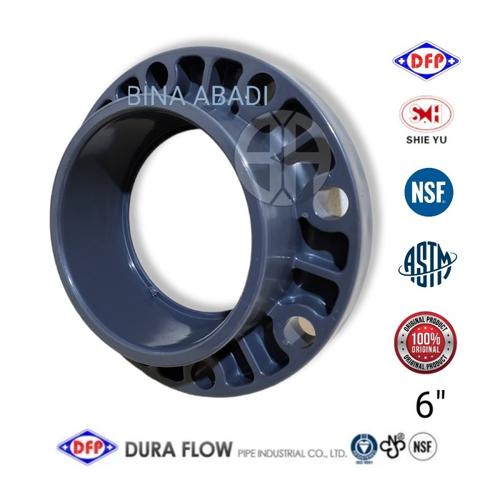Jual One Piece Flange UPVC Size 6 Inch Sch 80 Socket ANSI 150 DURAFLOW ...