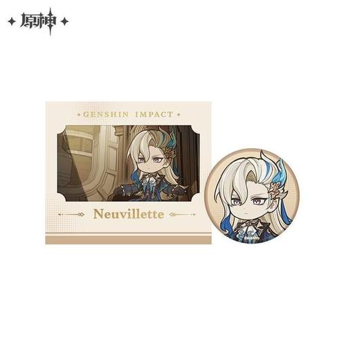 Jual Neuvillette Clean Battle Card and Badge Set - Genshin Impact ...