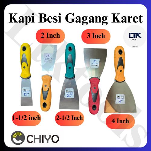 Jual Kapi Besi Gagang Karet/ scraper Karet/ Kapi Plat [Merek Chiyo] - 2 ...