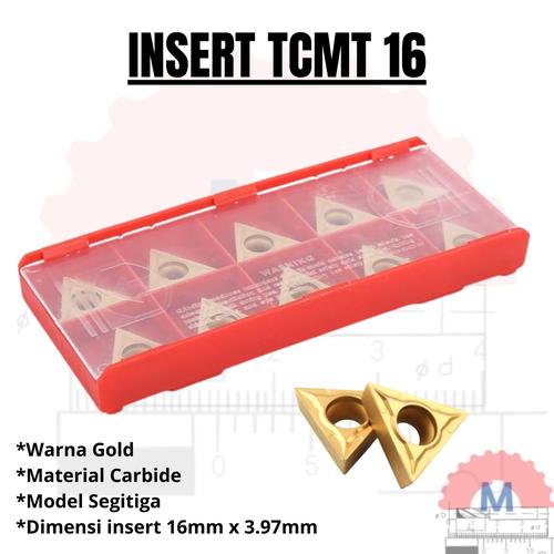 Promo TCMT16 T304 Insert segitiga Carbide TCMT 16T304 - Kota Bekasi ...