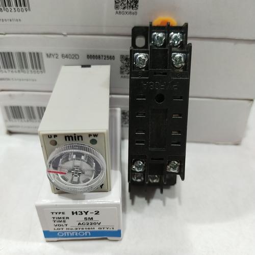 Jual timer Omron original h3y2 220vac 5 menit 8kaki set socket/timer Omron h3y 2 - Jakarta Barat ...