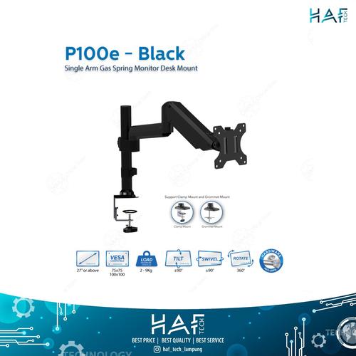 Jual BRACKET MONITOR DESKMOUNT GAS SPRING OXIMUS P100e TILT SWIVEL ...