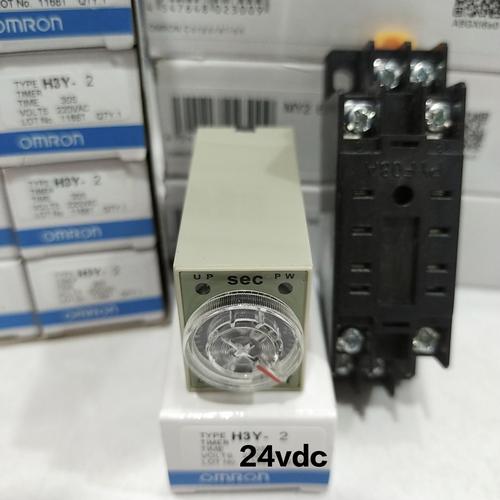 Jual timer Omron original h3y2 24vdc 8kaki 10 detik set socket/timer Omron h3y 2 - Jakarta Barat ...