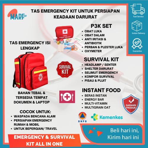 Jual TAS EMERGENCY BENCANA EMERGENCY KIT P3K TAS DARURAT MEGATHRUST ...