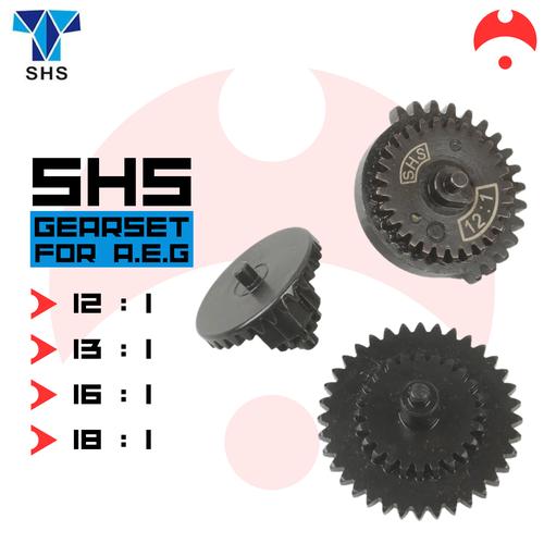 Jual SHS GEARSET 12 13 18 16 : 1 AEG ORIGINAL AIRSOFT GEAR SET - 13 : 1 ...