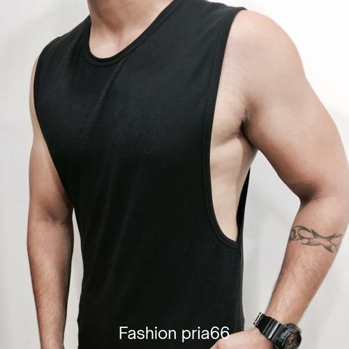 Jual KAOS SINGLET LOW CUT PRIA POLOS SERIES - Kuning, M - Jakarta Utara ...