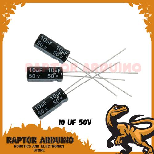 Jual CAPASITOR ELCO 10UF 50V KAPASITOR 10UF 50V MIKRO ALUMINUM - Kota ...