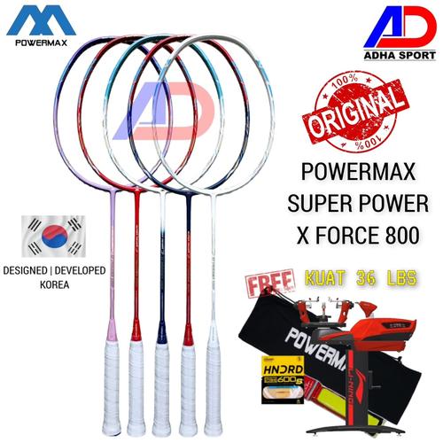 Jual Raket Badminton Powermax SUPER POWER X FORCE 800 Original 36 LBS ...