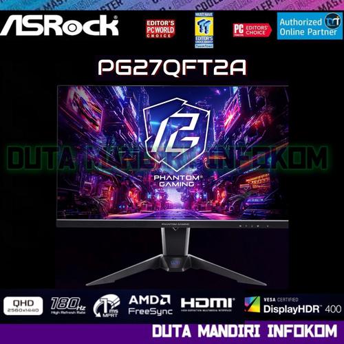 Promo ASRock PG27QFT2A 27" Inch - QHD IPS 180Hz 1ms HDMI DP FreeSync HDR400 99% sRGB Speaker ...