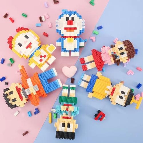 Jual Nano Blocks Doraemon 6041-44-45 Mini 3D Model, Mainan Blok Susun ...