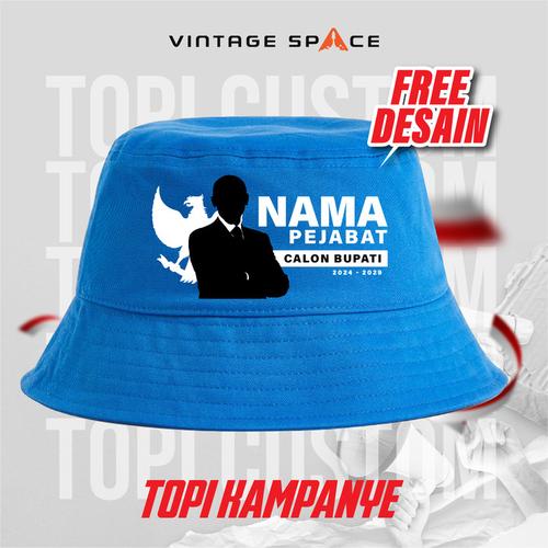 Jual Topi buckethat kampanye / buckethat custom/ topi custom - Kab ...