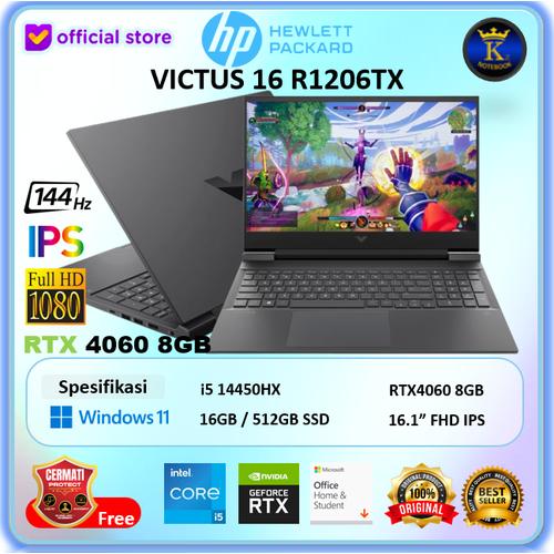 Promo Laptop Hp Victus 16 R1206TX i5 14450HX 16GB 512GB RTX4060 8GB W11 ...