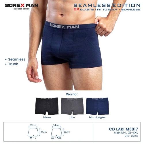 Jual CELANA DALAM BOXER PRIA SOREX SEAMLESS POLOS SPORTY - Jakarta ...