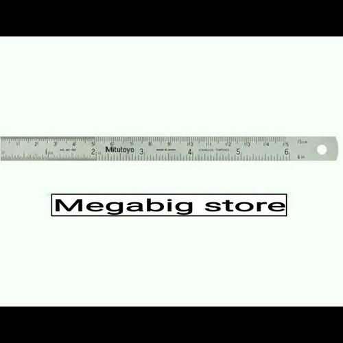 Jual Penggaris Mitutoyo Stainless Steel 15cm 182-111 Rigid Rule Rulers ...