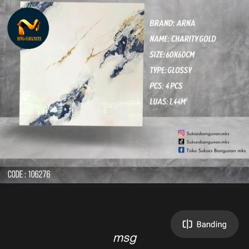 Jual Granit ARNA Charity Blue 60×60 - Kab. Bogor - MANDIRI SINAR GRANIT ...