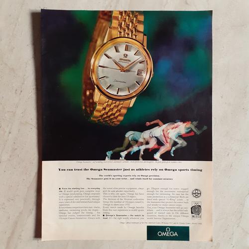 Jual Iklan Jadul 50s Uk Besar Arloji OMEGA ZODIAC Pajangan Antik Vintage Ad - BANK OF AMERICA ...