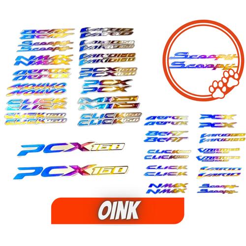 Jual Emblem Logo Body Titanium Vario 125 150 Beat Scoopy Aerox Mio Nmax ...