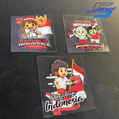 Jual Sticker Indonesia Merdeka Stiker Kemerdekaan Indonesia ke-79 UV ...