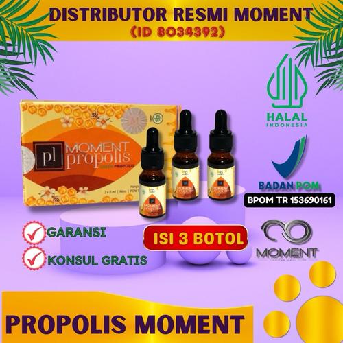 Jual Propolis Moment Green Brazilian Nano Technology Isi 3 Botol ...