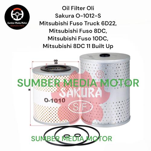Jual Sakura Oil Filter Oli O-1012-S Mitsubishi Fuso Truck 6D22 ...
