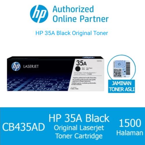 Jual HP 35A Black (CB435A) Original Laserjet Toner Cartridge - Jakarta ...
