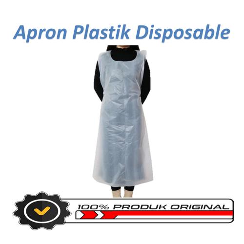Promo Apron Celemek Plastik LDPE Apron Plastik Disposable Tebal Harga ...