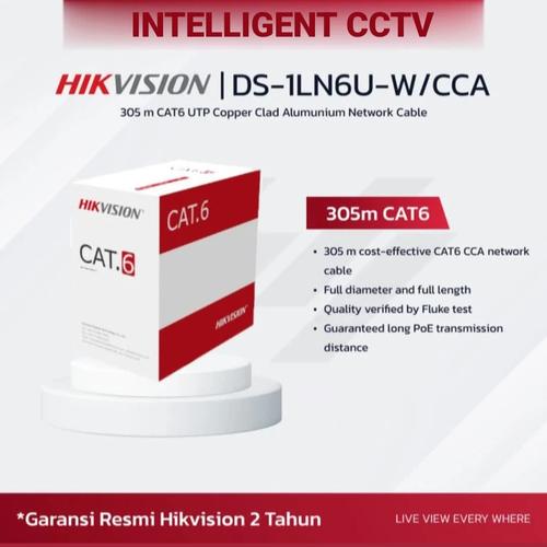 Jual KABEL LAN UTP HIKVISION CAT 6 ECERAN/METERAN 23AWG - Jakarta Utara ...