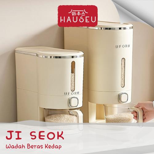 Promo 【HAUSEU】JI SEOK Kontainer Beras 10 KG Minimalis Wadah Simpan ...