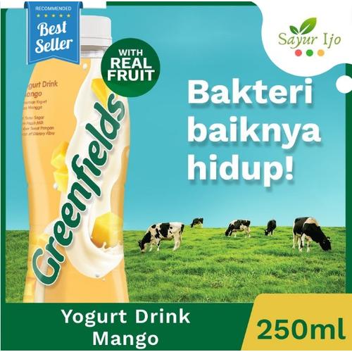 Promo Greenfields Yogurt Drink Mango 250 ML / Botol Fresh Yoghurt Rasa ...
