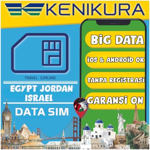 Promo Simcard Israel Jordan Egypt sim card internet paket data Holy ...