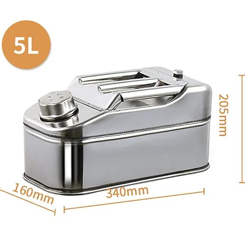 Jual Jerigen 5 liter Stainless Steel 304 Jerry Can 5 litre - Kab ...
