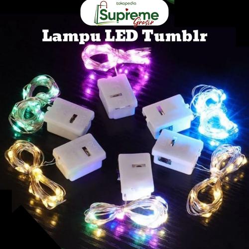Jual Mini LED Lampu Tumblr Dekorasi Kelap-kelip Sudah Termasuk Baterai ...