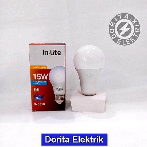 Jual in-Lite Lampu 15 Watt Bohlam LED Value INB010 15w inlite - Putih ...