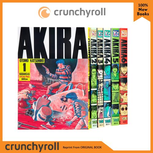 Jual Komik Manga: Akira Vol.1-6 Complete Set English Edition by Otomo ...