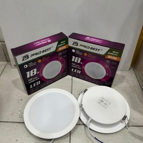 Jual Lampu Led Panel 18 Watt / 18W Bulat Tipis Inbow Tanam Plafon Putih ...