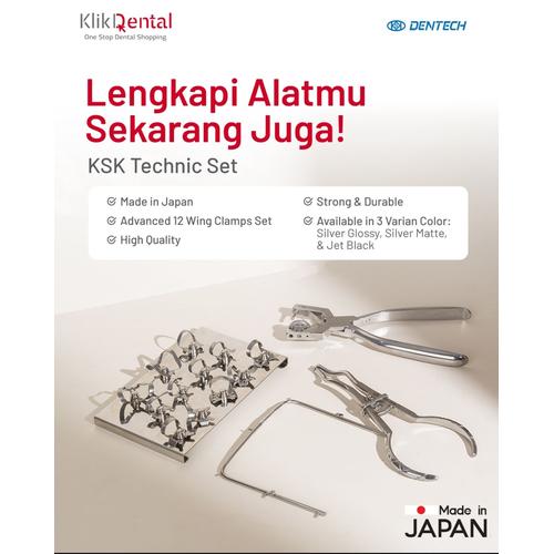 Jual KSK Clamp Technic Set Rubber Dam Kit - Silver / Glossy 12 Clamp ...