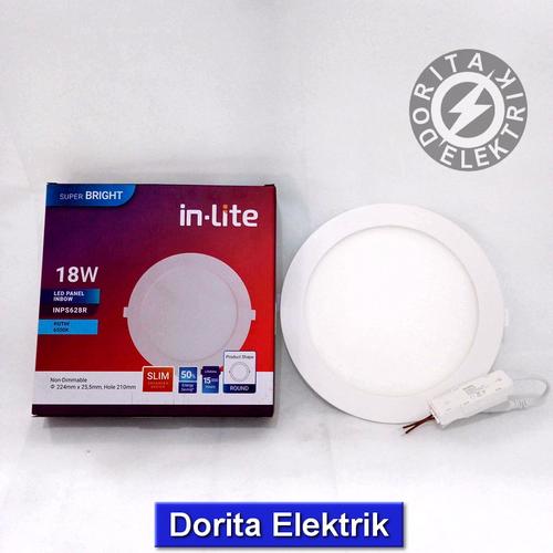 Jual In-Lite Lampu 18 Watt Plafon Downlight Panel Inbow INPS628R 18 ...