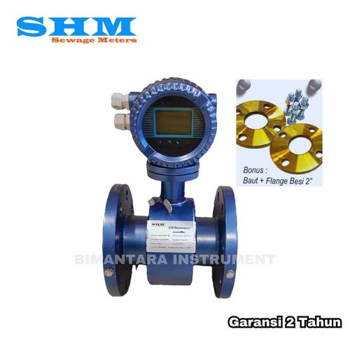 Jual Flow Meter Electromagnetic SHM DN50 + Bonus Flange Besi dan Baut ...