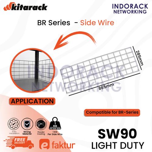 Jual KITARACK Kitarack Side Wire Boltless Rack For Width 914mm Jaring ...