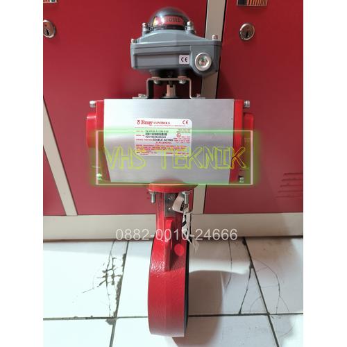 Jual BRAY BUTTERFLY VALVE 5" ACTUATOR PNEUMATIC DOUBLE ACTING + LIMIT ...