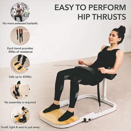 Promo Hip Thrust Machine Glutes Machine Foldable Gym Equipment - Putih ...