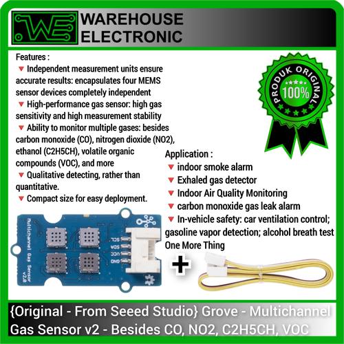 Jual Grove Multichannel Gas Sensor v2 Multiple Besides CO, NO2, C2H5CH ...