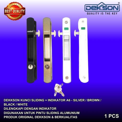Jual Kunci Pintu Sliding Geser Tanam Dekkson DKS RA6/RA 6 - Silver ...