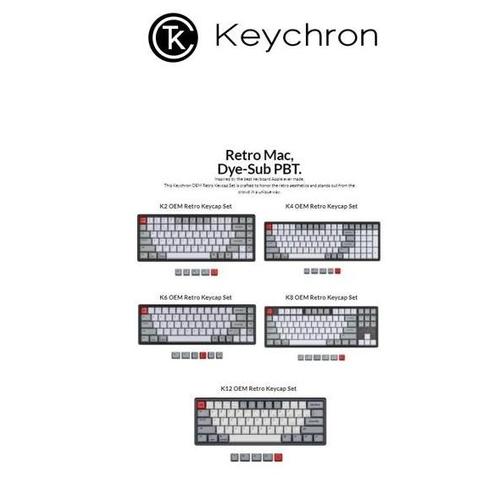 Jual Keychron OEM Profile PBT Retro Keycap Set - Jakarta Utara ...