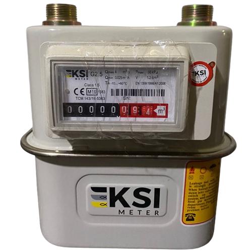 Jual GAS METER / FLOW METER GAS G2.5 DIAPHRAGMA MERK KSI + RESIDENTIAL ...