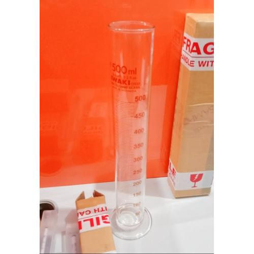 Jual Measuring Cylinder Gelas Ukur Kaca 500 ml Iwaki - Kota Bekasi ...