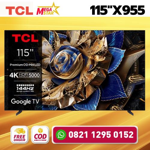 Jual TCL 115X955 Premium 4K QD-Mini LED Google TV w/ ONKYO Hi-Fi 115 ...